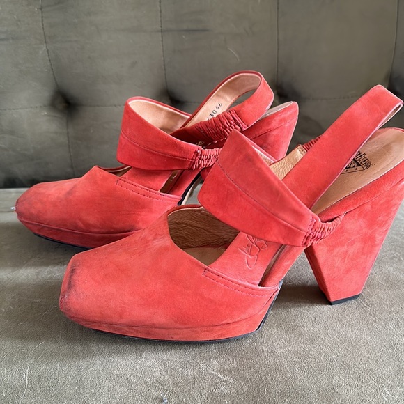 John Fluevog | Shoes | Fluevog Starboards In Redorange Color Way | Poshmark